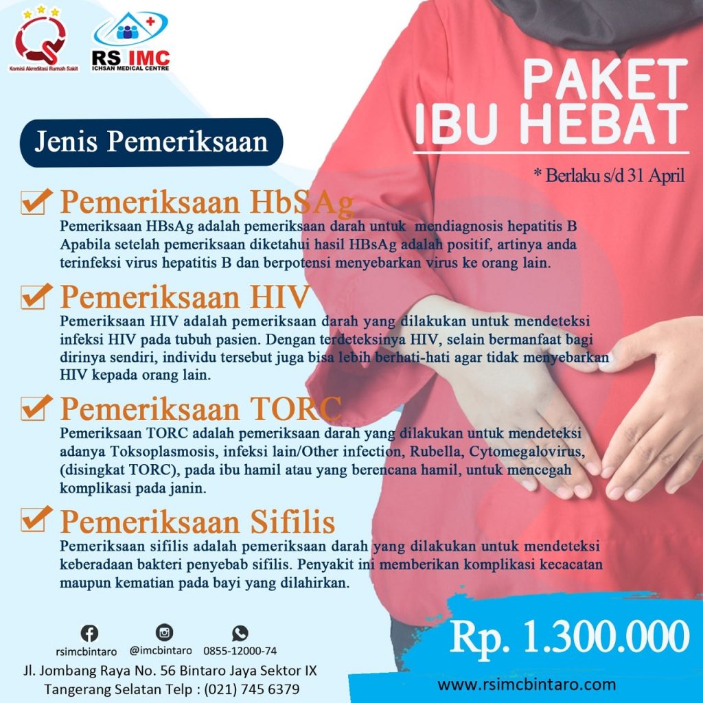 Paket Ibu Sehat RS IMC Bintaro – HijauBintaro